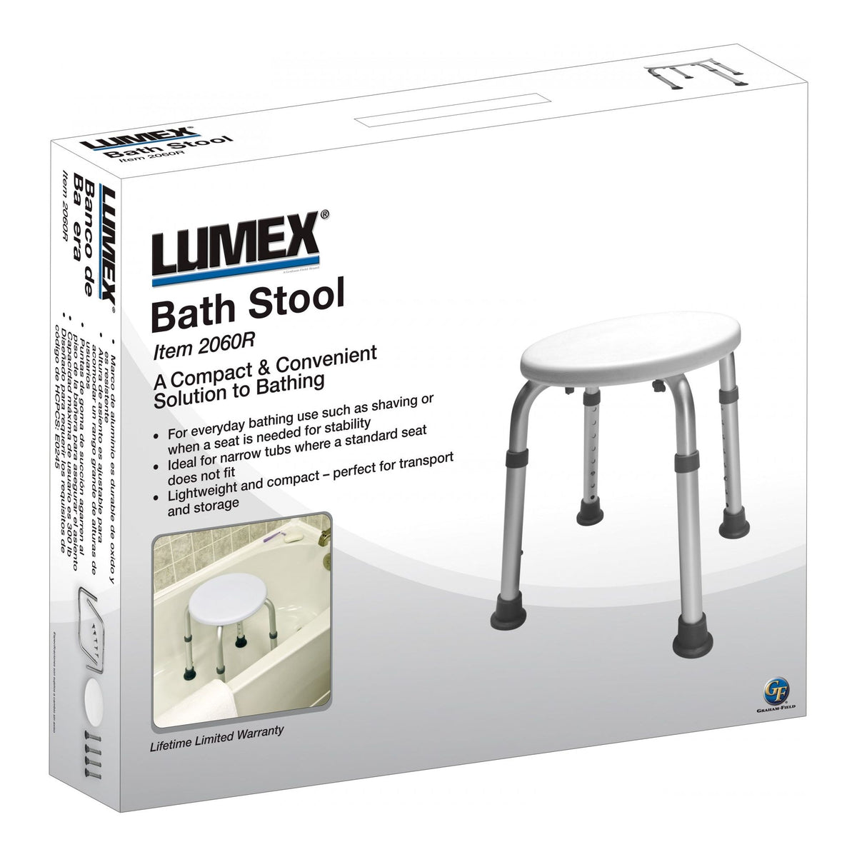 Lumex Round Bath Stool