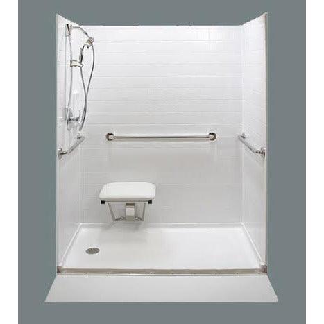 barrier free and low threshold/step showers with or without the molded